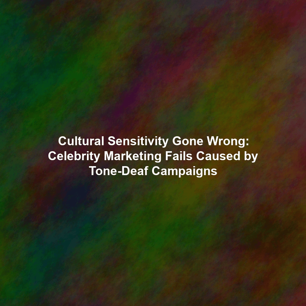 Cultural Fails & Wins: Navigating Celebrity Endorsements Globally