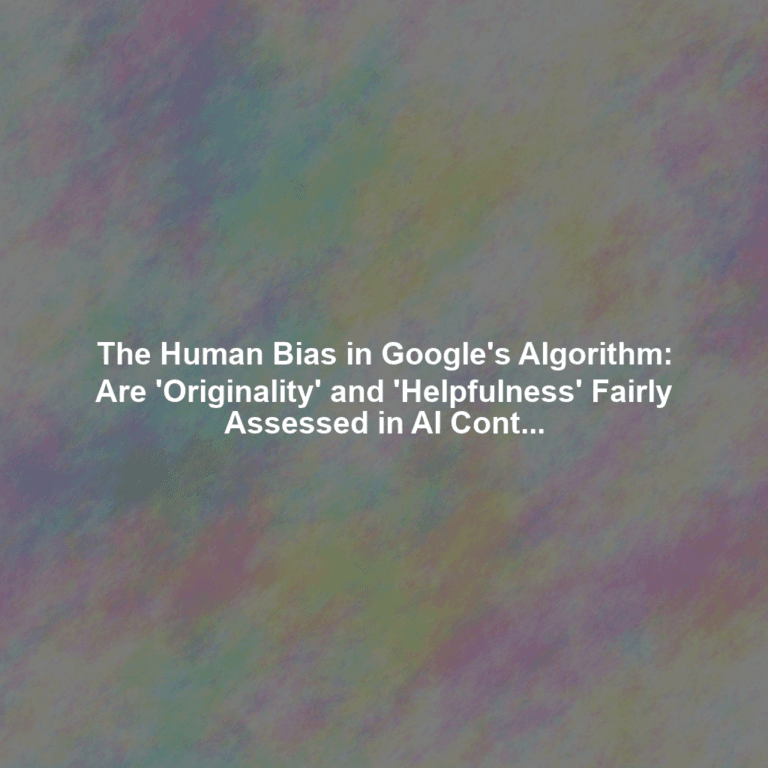 Google vs. AI Content: Is There an Unfair Ranking Bias?