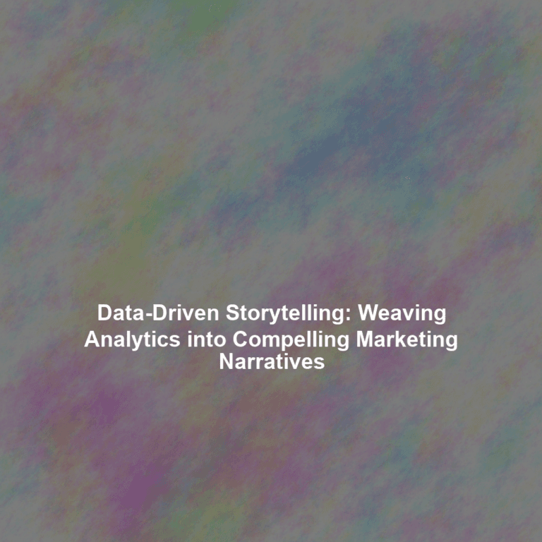 Data-Driven Storytelling: Amplify Your Marketing Impact